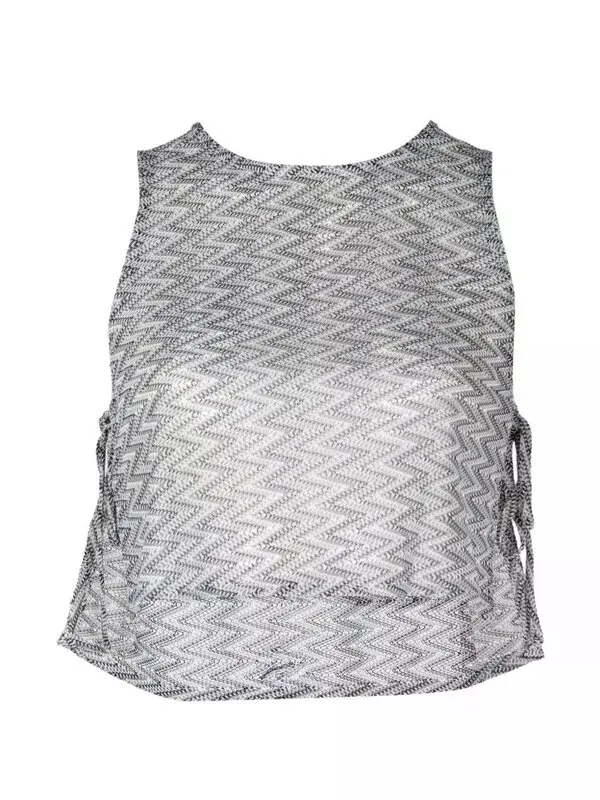 PALMACEA Zuria Zigzag-knit Top