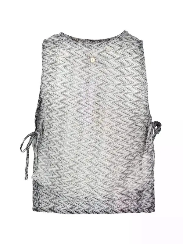 PALMACEA Zuria Zigzag-knit Top