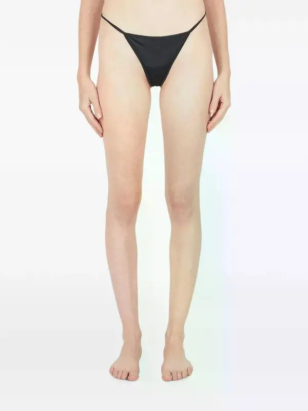 Guess Logo-plaque Thong - Black