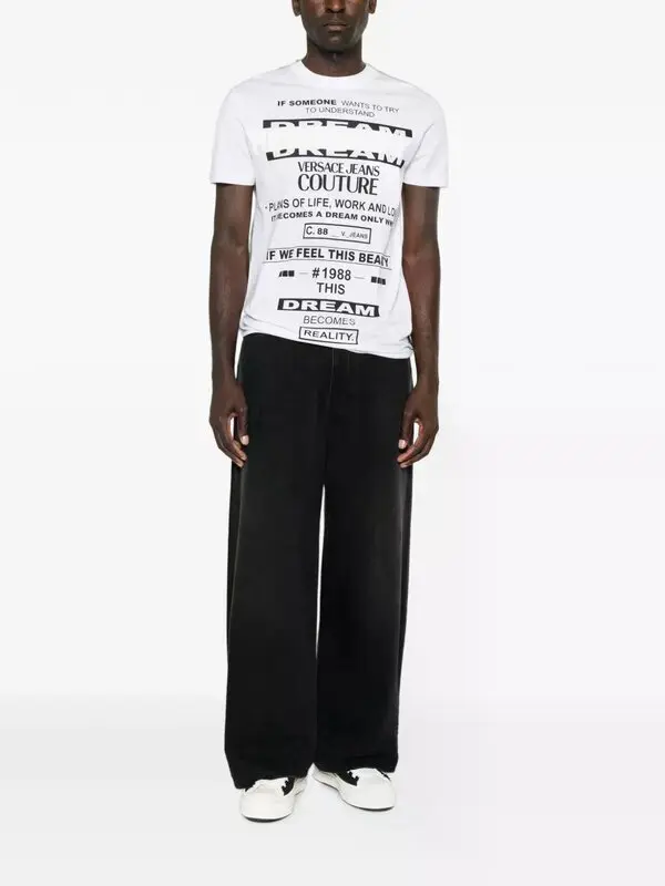 Versace Slogan-print T-shirt