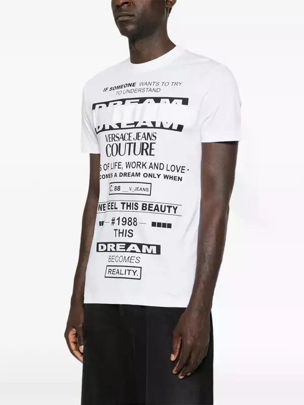 Versace Slogan-print T-shirt