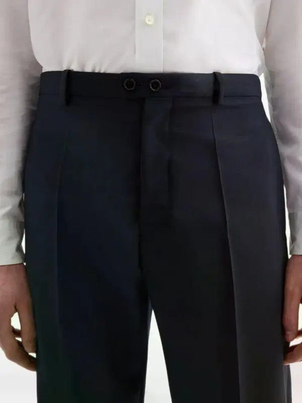 JIL SANDER Wool Canvas Trousers