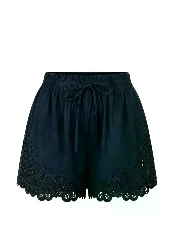 Veronica Beard Vivaldi Lace-embroidered Shorts