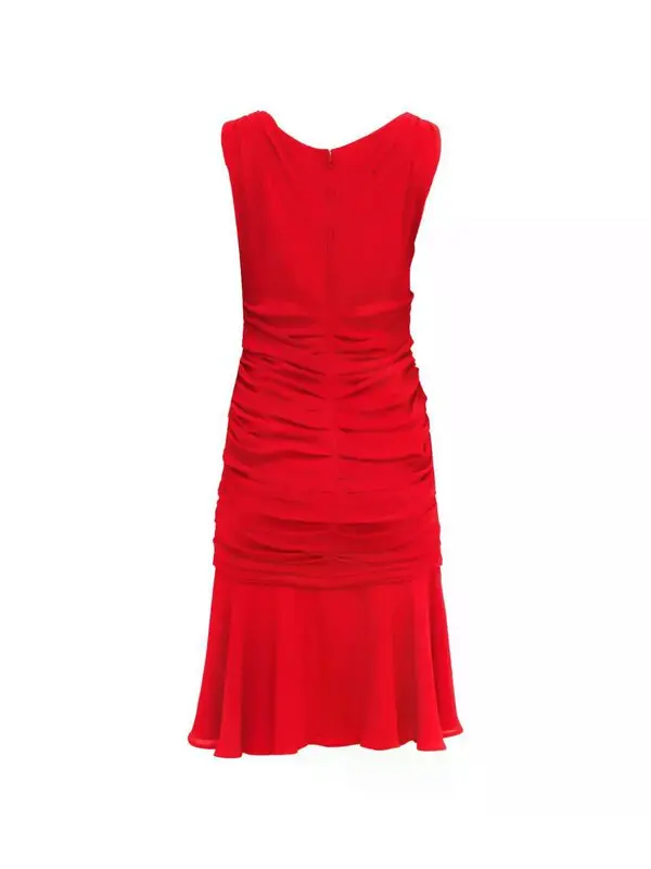 Dolce & Gabbana Silk Draped Midi Dress
