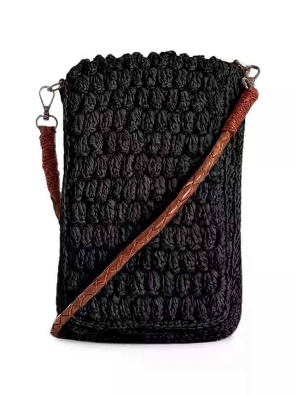 IBELIV Small Vao Woven-raffia Phone Bag