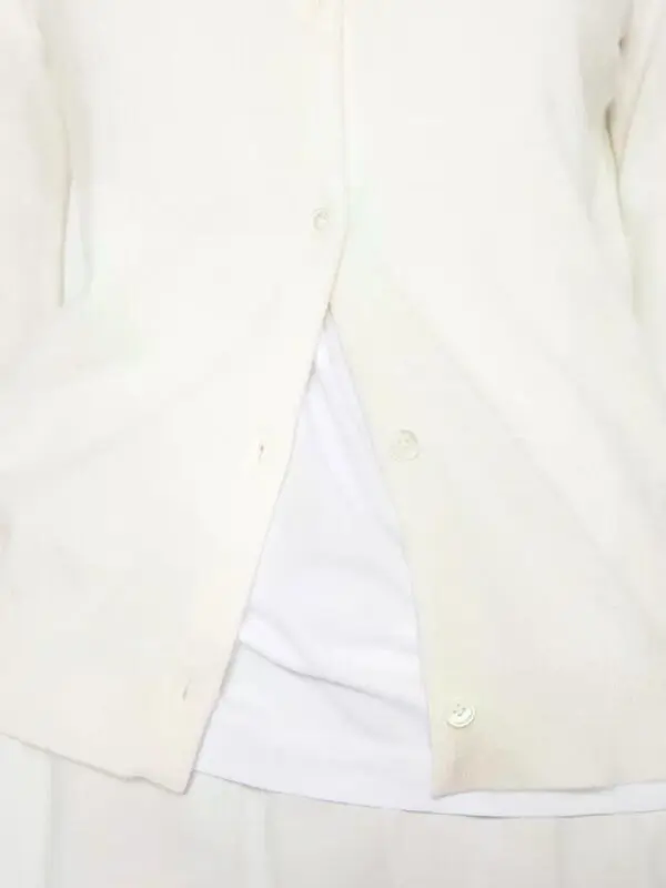 Eric Bompard Cashmere Crew-neck Cardigan - Neutrals