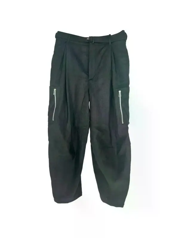 Bottega Veneta Herringbone Wool Cargo Pants