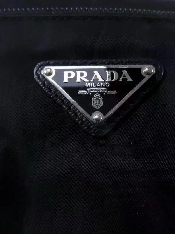 Prada Re-nylon Triangle Logo Clutch Bag