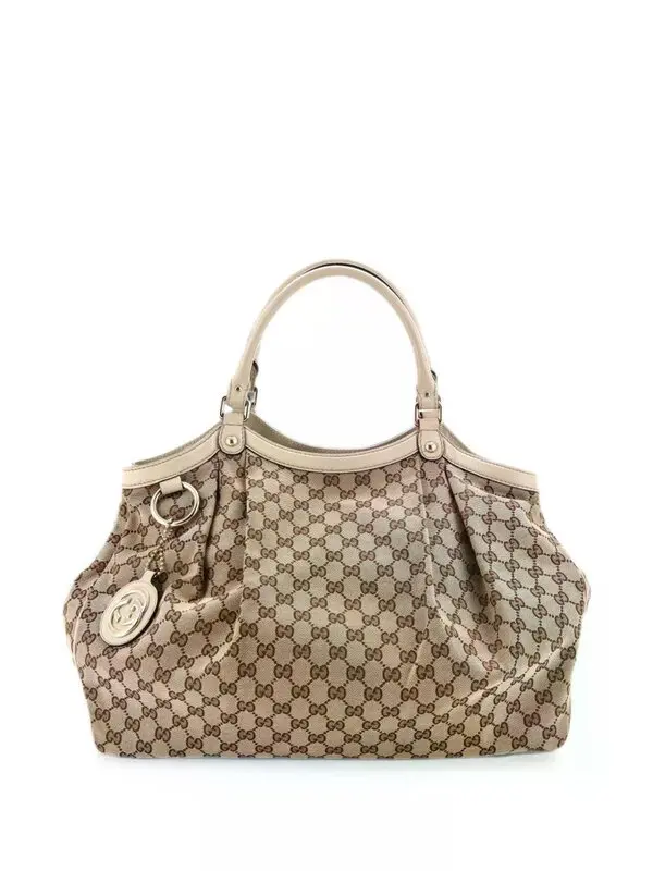 Gucci Sukey Gg Canvas With Leather Large Tote Bag