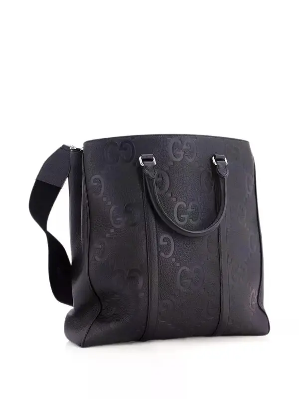 Gucci Jumbo Gg Embossed Leather Medium Tote Bag