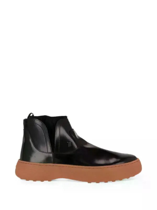 TOD'S Logo-embossed Platform Ankle Boots