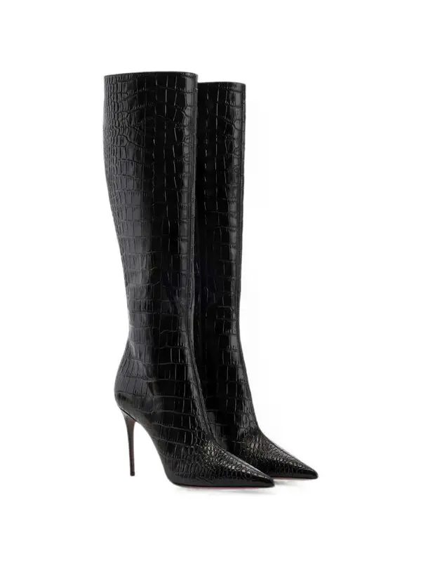 Paris Texas Vera 85 Croco Print High Boots