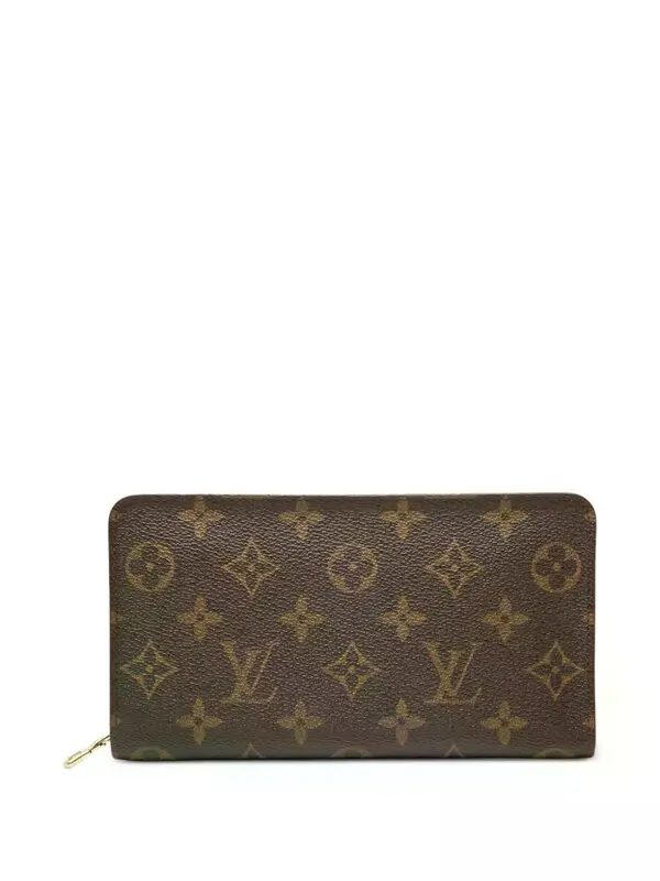 LOUIS VUITTON 2001 Monogram Porte Monnaie Zippy Wallet Long Wallets - Brown
