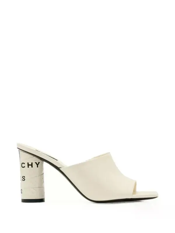 Givenchy Tape Heeled Mules In Leather