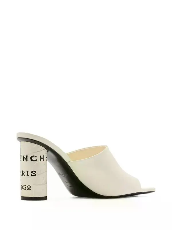 Givenchy Tape Heeled Mules In Leather