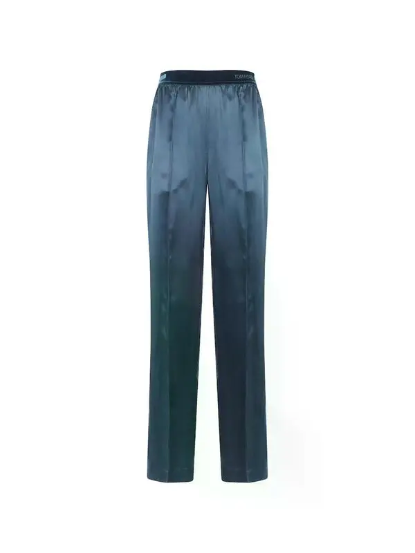 TOM FORD Peach-feel Silk Satin Pajama Pants