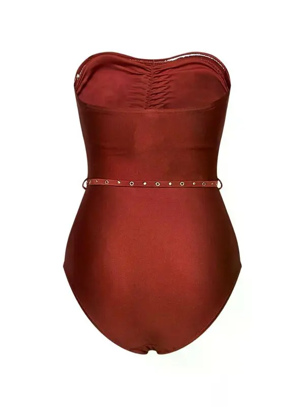 Zimmermann Indra Studded Flower One-piece - Brown