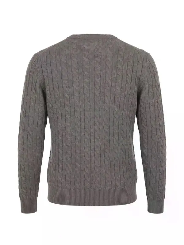 Malo Cable-knit Crew-neck Sweater