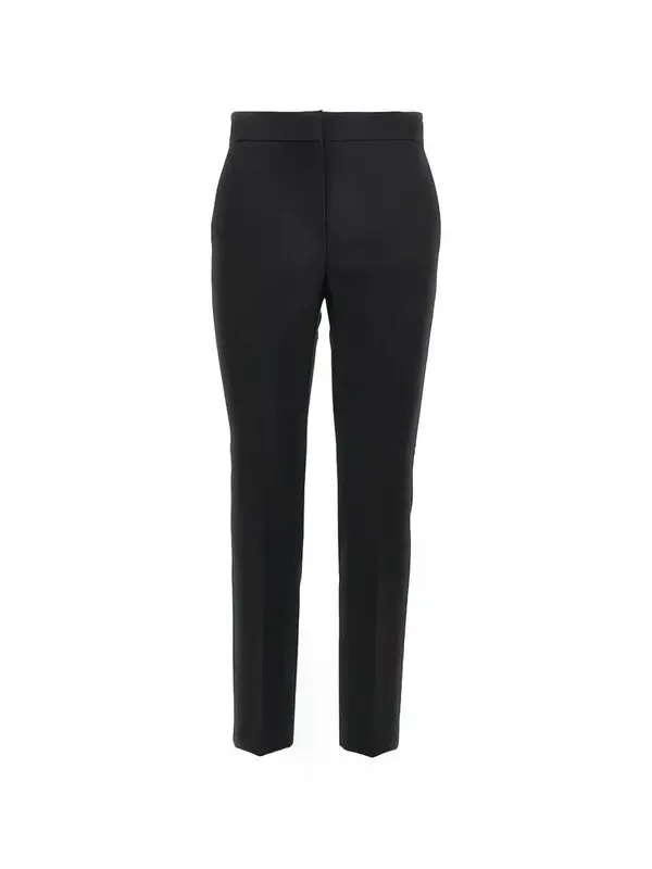 Max Mara Stretch Wool Canvas Trousers
