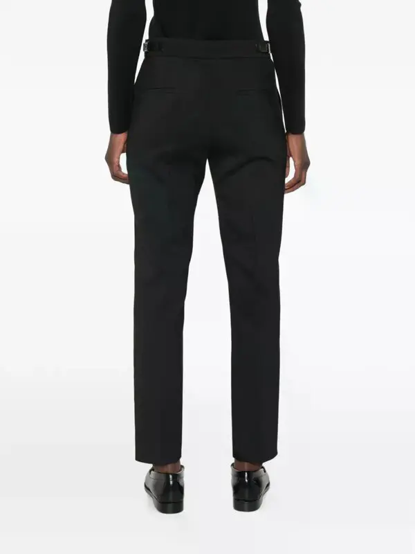 Max Mara Stretch Wool Canvas Tailored Trousers