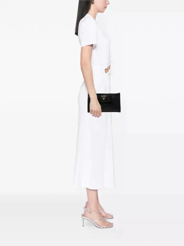 Prada 2010-2026 Saffiano Bow Clutch Bag