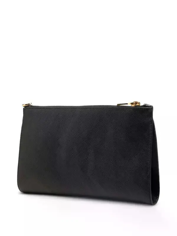 Prada Saffiano Leather Bow Clutch Bag