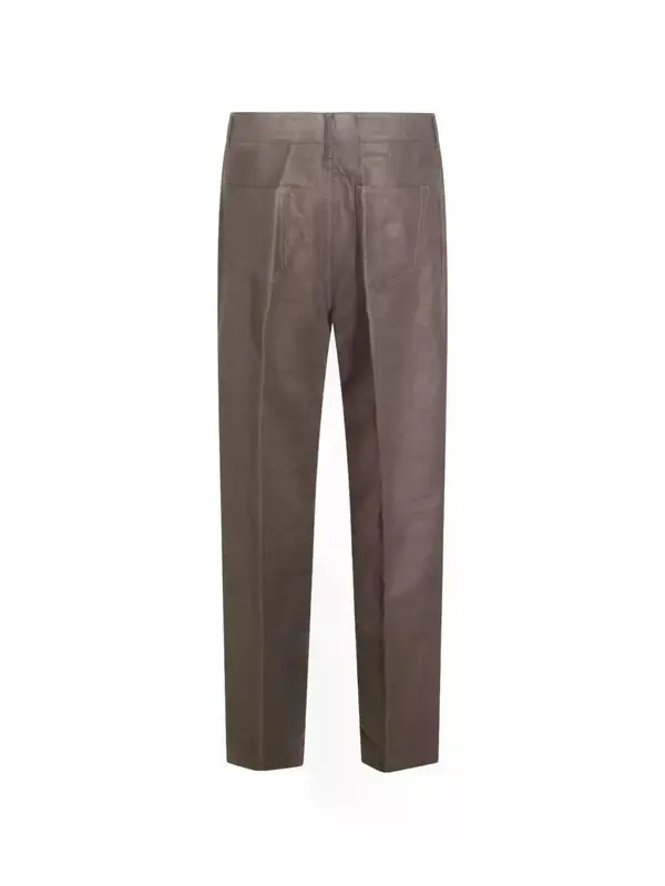 Rick Owens Pressed Crease Straight-leg Trousers