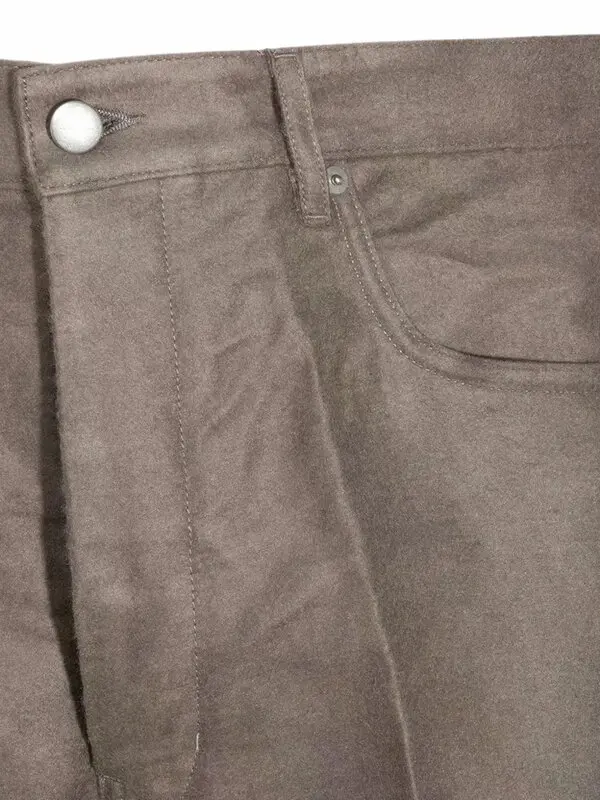 Rick Owens Pressed Crease Straight-leg Trousers