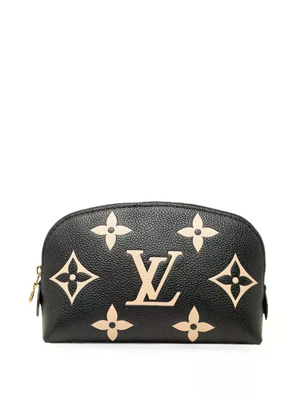 LOUIS VUITTON 2010-2026 Bicolor Monogram Empreinte Cosmetic Pm Pouch