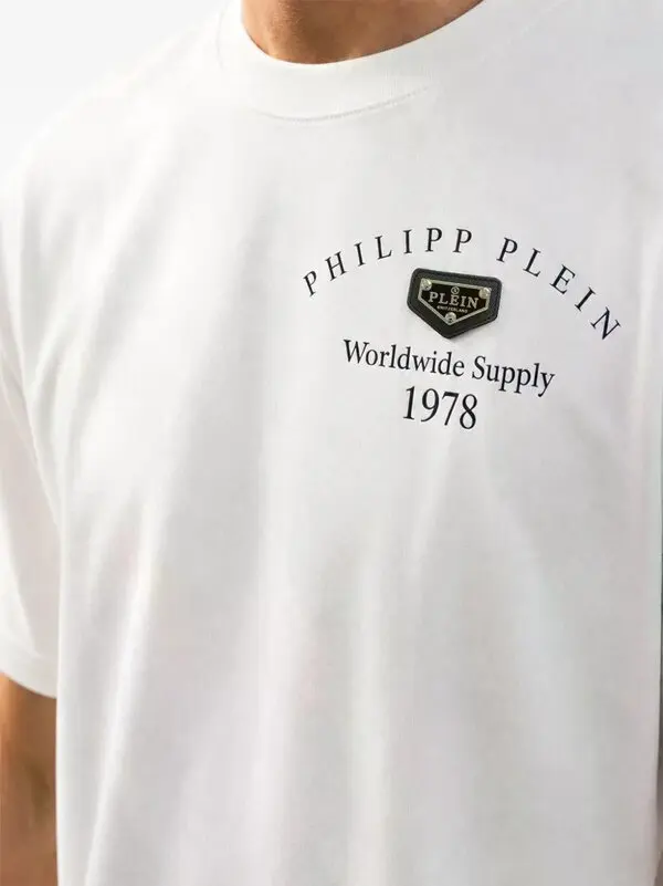 Philipp Plein Logo-patch Jersey T-shirt
