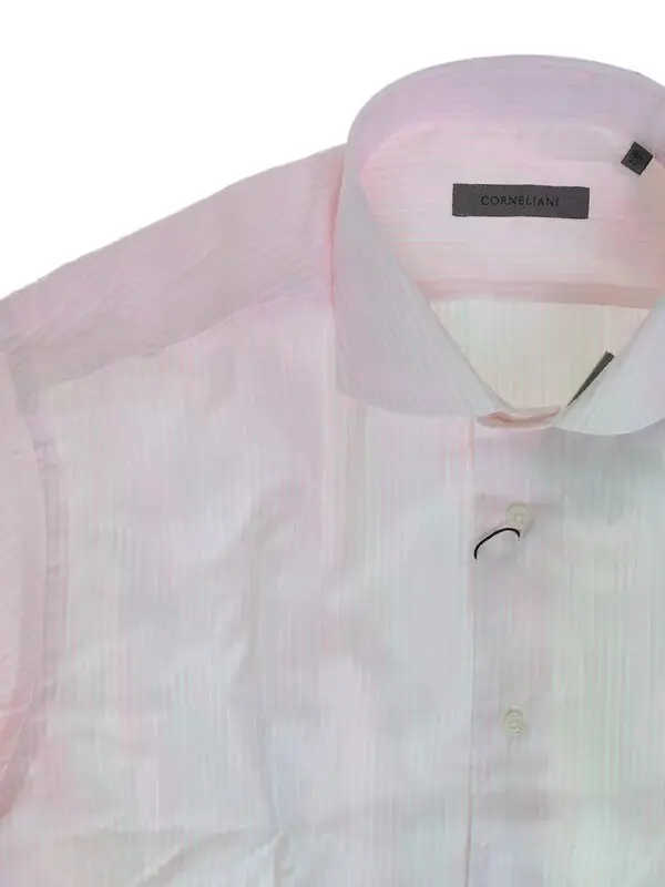 Corneliani Striped French-collar Shirt