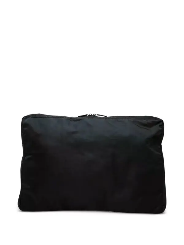 Prada Tessuto Zip Top Portfolio Pouch - Black