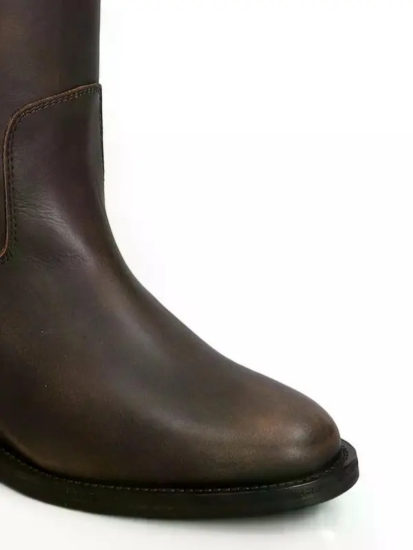 VIA ROMA 15 Knee-high V-cut Leather Boots