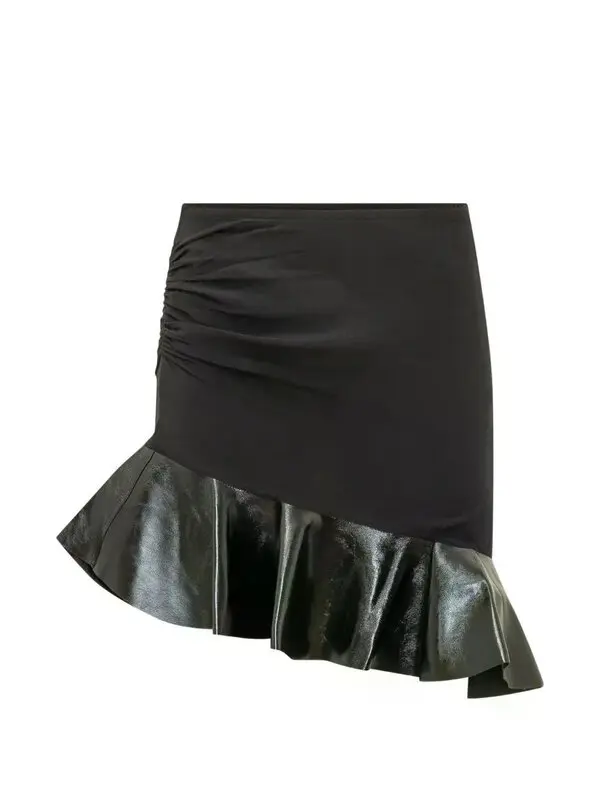 IRO PARIS Faadela Ruched Ruffled Mini Skirt