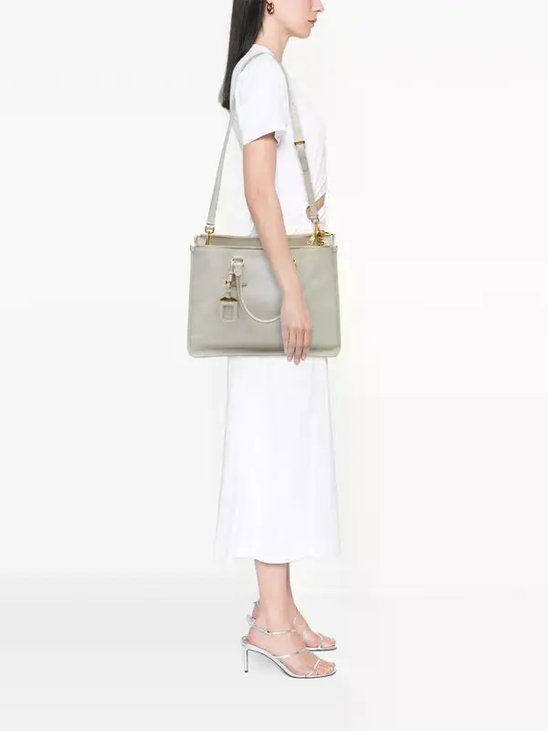 Prada 2000-2013 Saffiano Lux Double Zip Satchel