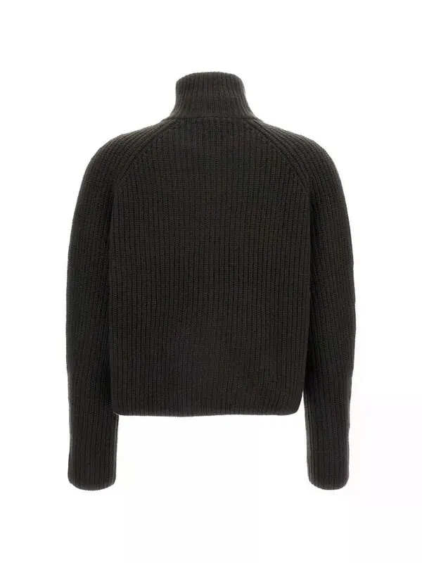 LISA YANG Heavy-knit Zip-up Sweater