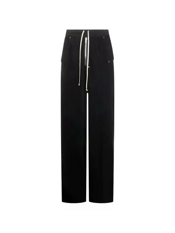 Rick Owens Drawstring Wide-leg Trousers - Black