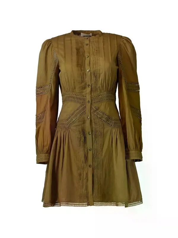 Ulla Johnson Elysia Cotton Mini Dress - Green