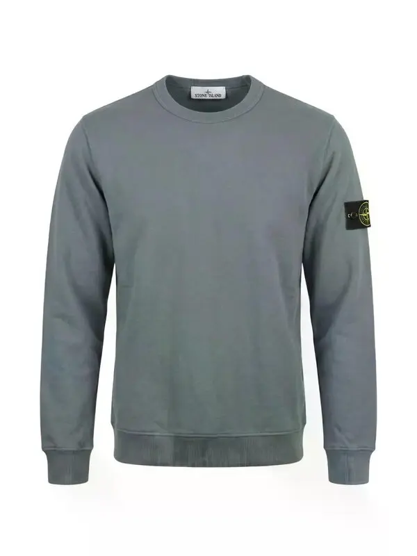 Stone Island Compass Logo-patch Sweater - Blue