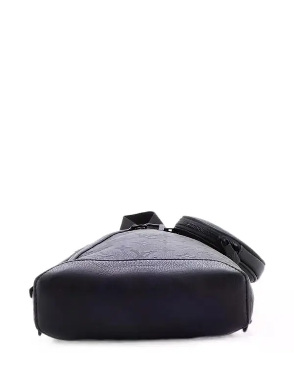 LOUIS VUITTON Duo Sling Bag Monogram Shadow Leather Crossbody Bag