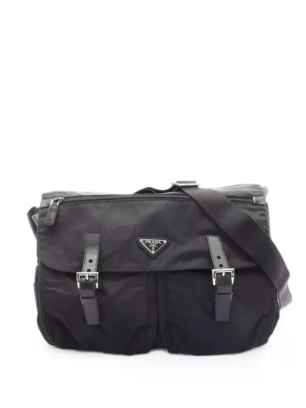 Prada Vela Buckle Cross Body Bag