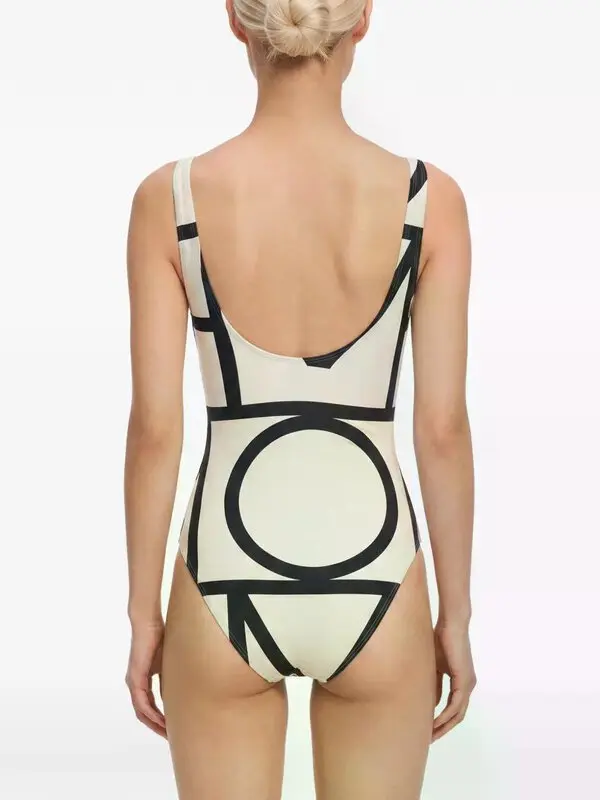 TOTEME Monogram Print One-piece Swimsuit