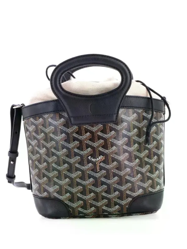 Goyard Beluga Mini Tote Bag In Coated Canvas - Black