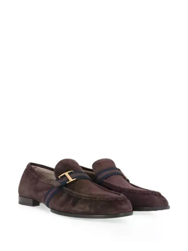 TOD'S T Timeless Suede Loafers