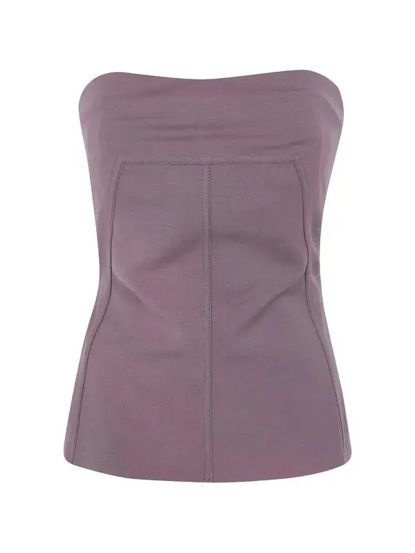 Rick Owens Strapless Exposed Seam Top