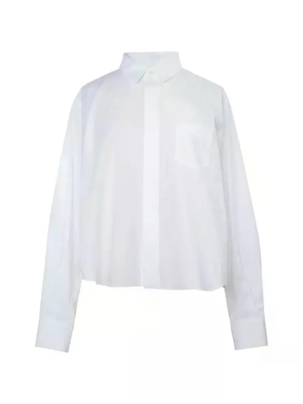 Sacai Panelled Cropped Shirt