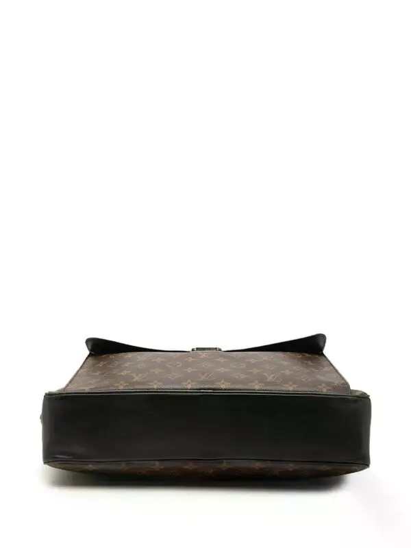 LOUIS VUITTON Monogram Macassar Soft Briefcase Business Bag