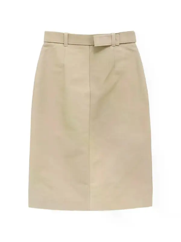 Moncler Belted Flap-pocket Midi Skirt