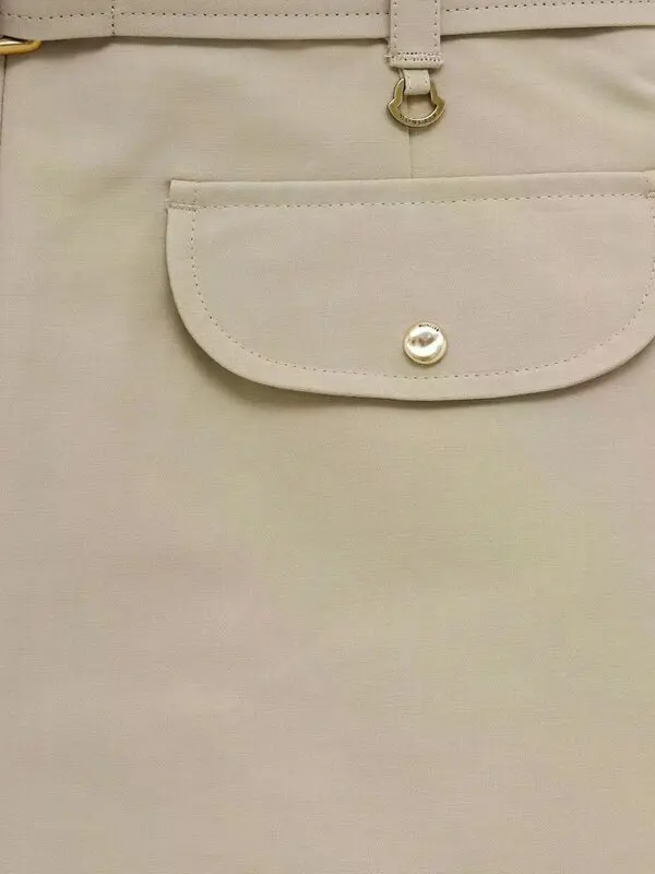 Moncler Belted Flap-pocket Midi Skirt
