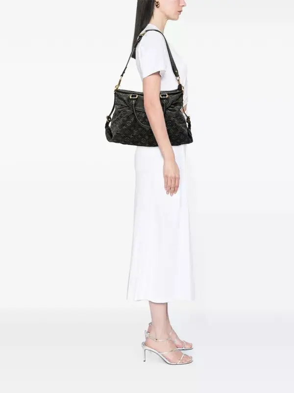 LOUIS VUITTON Monogram Denim Neo Cabby Mm Satchel